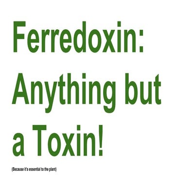 Poster WSSP Ferredoxin | PDF | Chemistry | Science