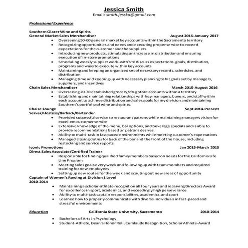 Jessica Smith Resume UPDATED | PDF