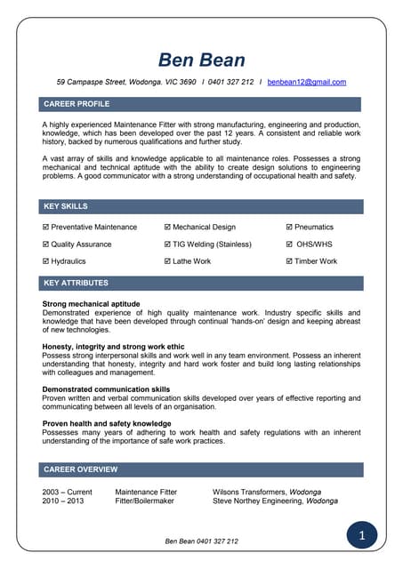 Resume2015Revised | DOC