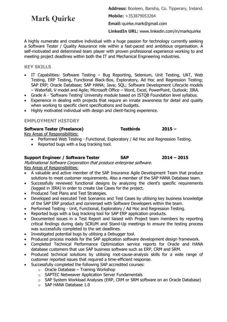 Stuart Hatton CV Latest | PDF