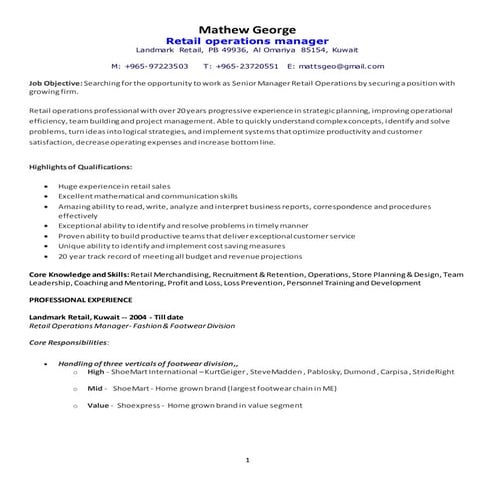 Brian K Morris Resume | DOCX