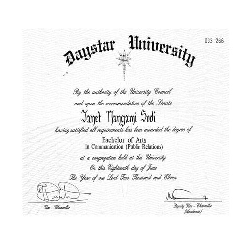 Daystar Certificate | PDF