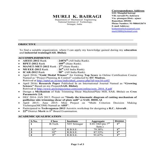NEERAJ RESUME | PDF