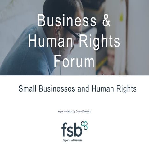 Business and human rights | PPTX