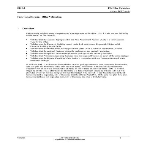 Offer Validation | DOC