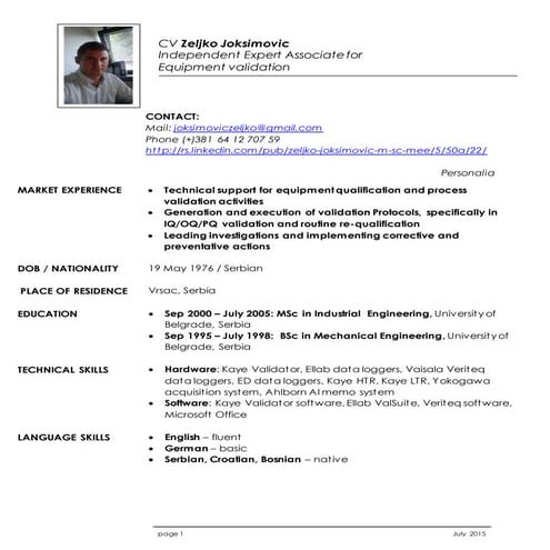 Zeljko Joksimovic_ENG_ CV 2015 | DOCX