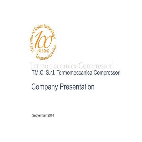 Presentazione TM.C. srl Nov. 2014 | PDF