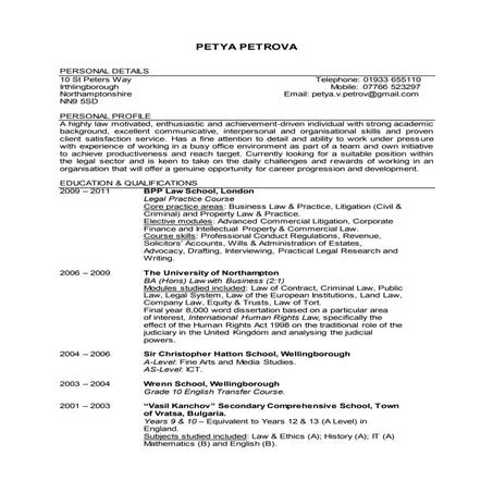 PETYA PETROVA - cv updated | DOCX