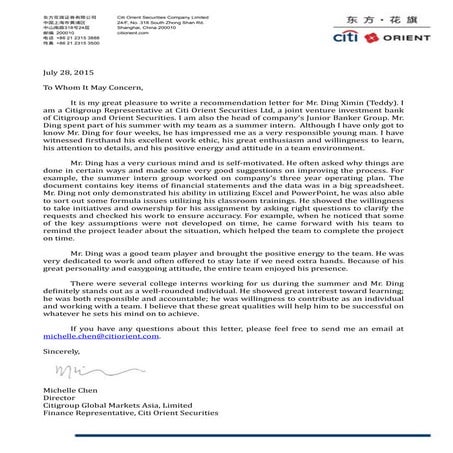 CAI letter of recommendation | PDF