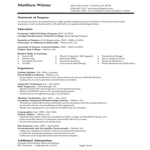 Mitchells resume | DOCX