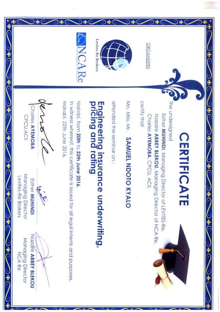 AKI MARINE INSURANCE CERTIFICATE | PDF