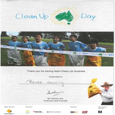 Clean Up Australia Day | PDF