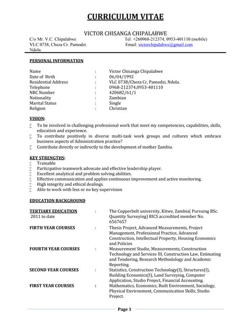 Zurita, Elizabeth CV | PDF