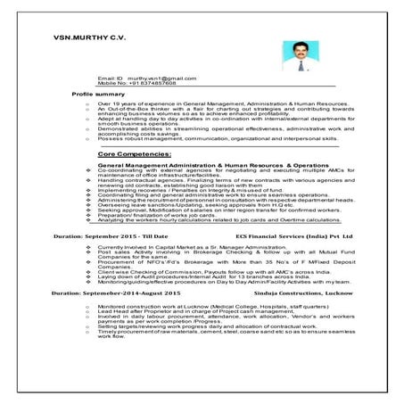 CV VSN Murthy | DOCX