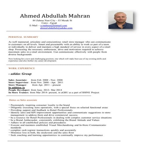 Ahmed Abdullah Hassan CV -- | PDF