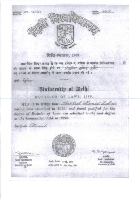 Bachelor of Laws | PDF