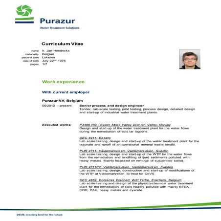 Hendrickx Jan - PUR EN 10-2015 | PDF