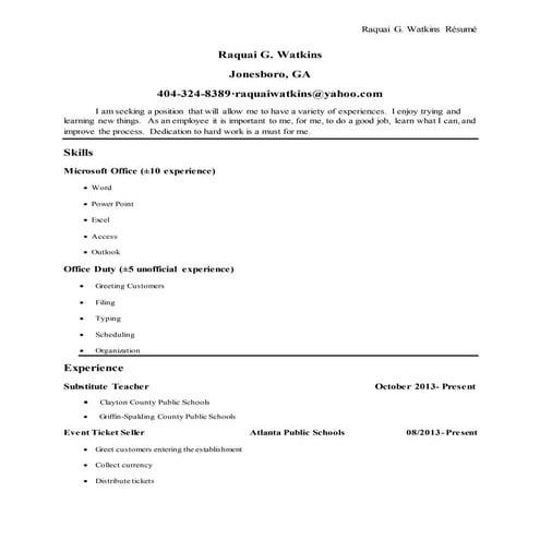 Samantha Bush Resume Updated | RTF