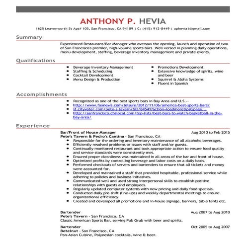 GordonBartendResume3 5 13b | DOCX