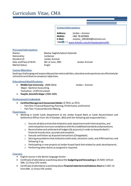 Personal Summary | DOCX | Career Advice | Careers