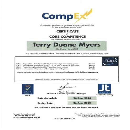 CompEx Certification | PDF