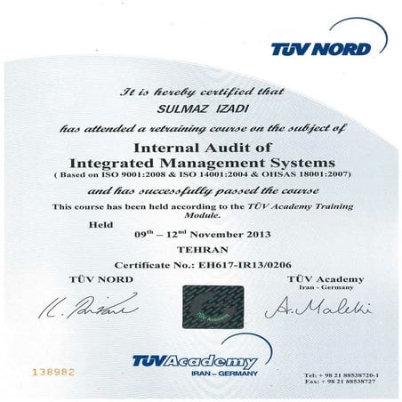 IMS Internal Audit | PDF