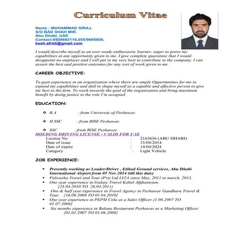 Ghulam fareed cv | DOC