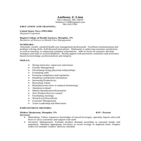 Betty A Marsh Resume | DOCX