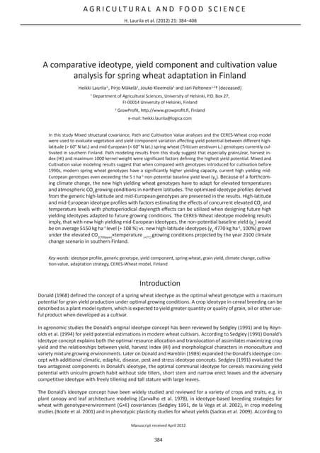 Ideotype breeding | PPTX