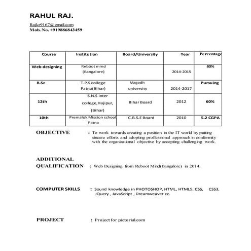 raj.resume | PDF