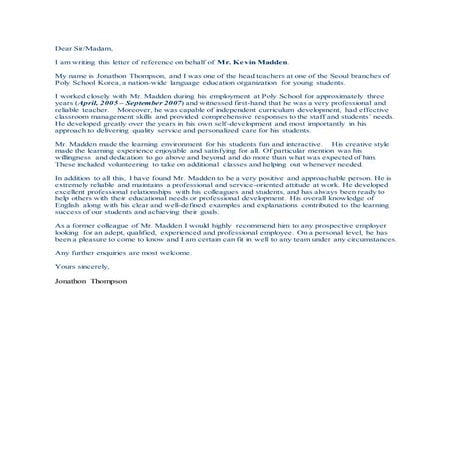 Letter of Recommendation - Robert Varty | DOCX