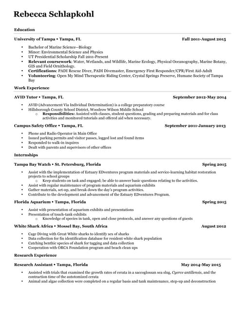 Resume_DiveMaster | PDF