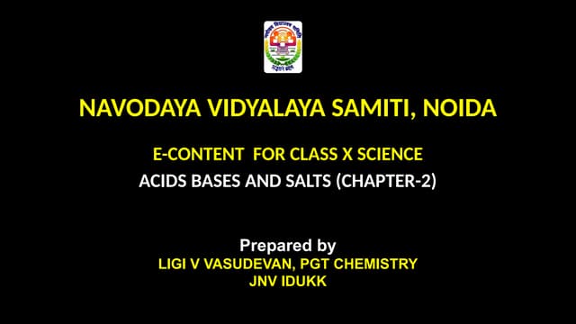 Ncert class 10 - science - chapter 2 - acids, bases and salts | PPTX
