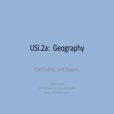 2a continents and oceans | PPT