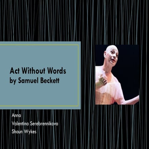 Act Without Words | PDF
