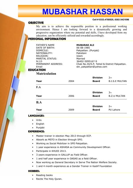 my CV2 | PDF