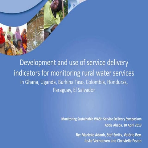 Service delivery indicators and Monitoring to improve sustainability of ...