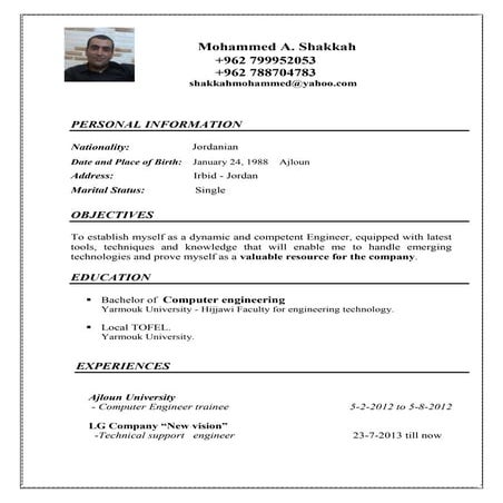 Mohammed cv | PDF