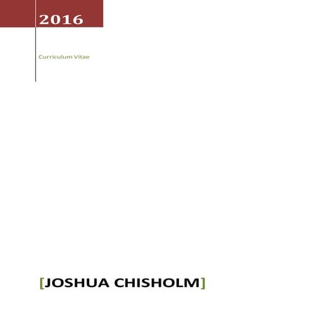 Curriculum Vitae Josh | PDF