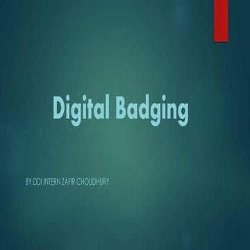 Digital Badging | PPTX