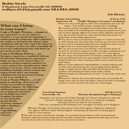 RobinSteele Resume 2015n | PDF