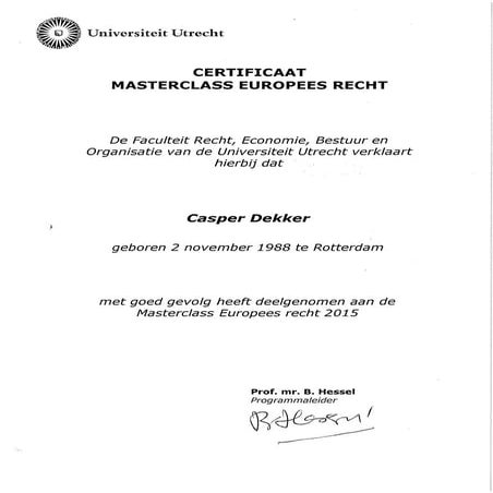 Certificaat McER | PDF