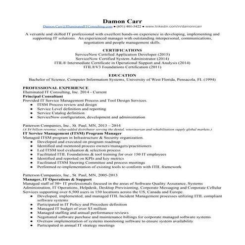 Donald Charapich Resume | DOC