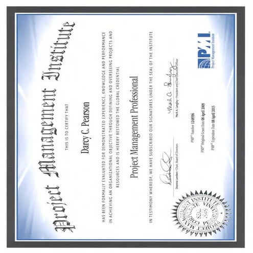 PMP Certificate - Exp 2015 | PDF