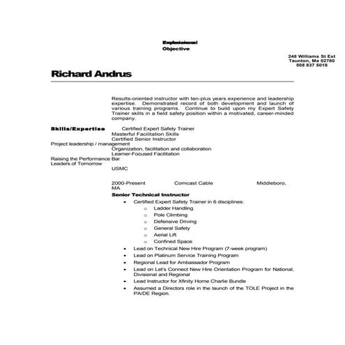 Rich Resume 3 26 2014 | PDF