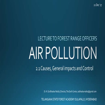 Air pollution lec 1 | PPTX