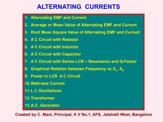 Basic Electrical Engineering- AC Circuit | PDF | Physics | Science