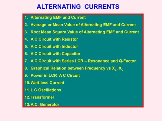 2_alternating_currents.ppt | Physics | Science