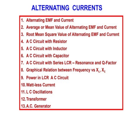 Class 12 Physics Alternating current power point Presentaion 2 ...