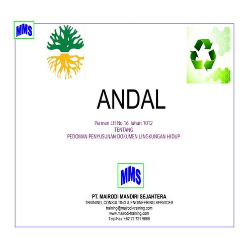 2_AMDAL and ANDAL Procedures and criterias | PDF